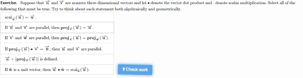 Solved Exercise. Suppose that and V are nonzero three | Chegg.com