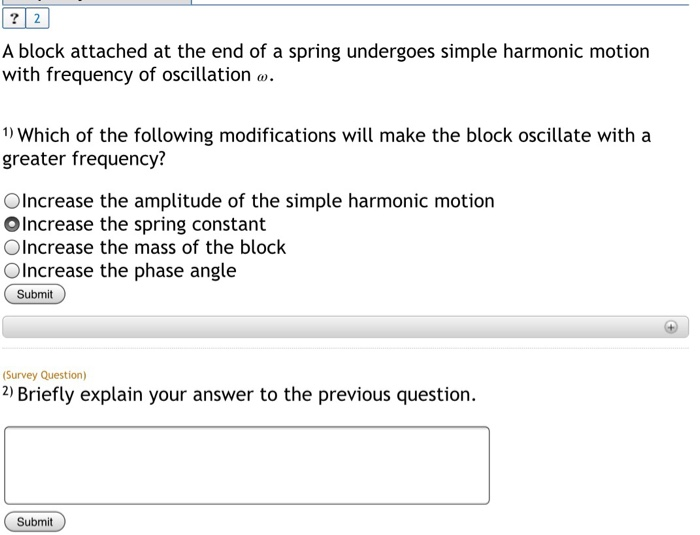 Solved A block on a spring slides on a horizontal | Chegg.com