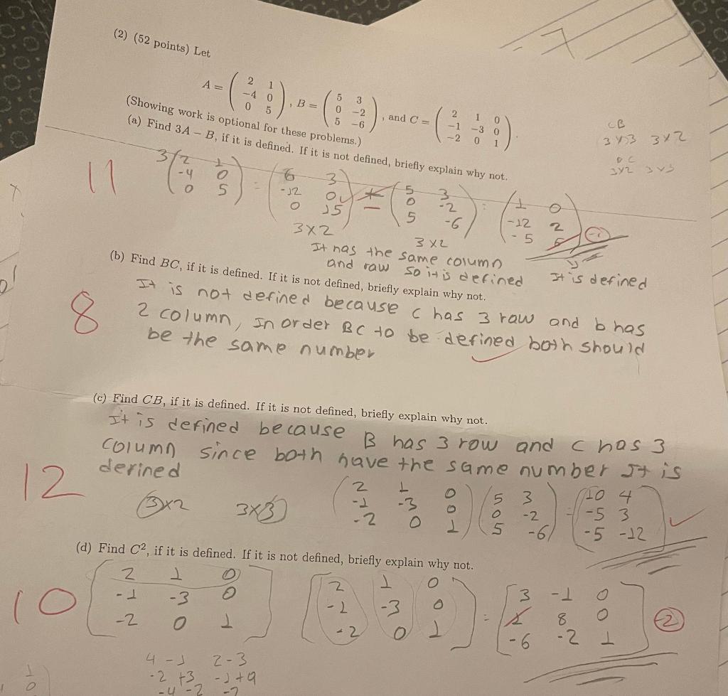 Solved (2) ( 52 points) Let A=⎝⎛2−40105⎠⎞,B=⎝⎛5053−2−6⎠⎞, | Chegg.com