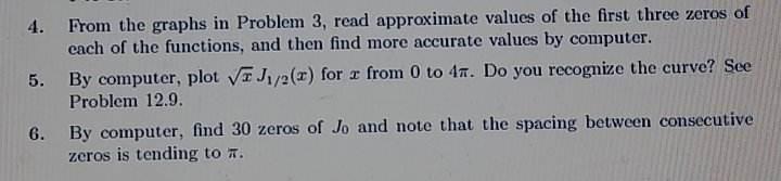 4. From the graphs in Problem 3, read approximate | Chegg.com
