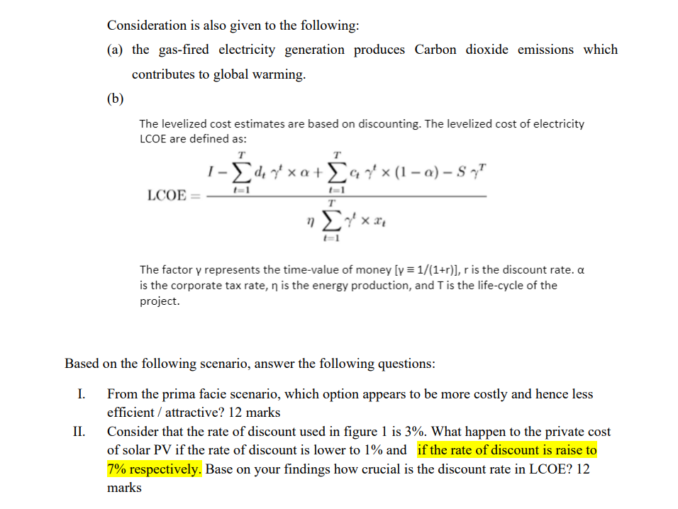 Solved Consider the following figure. Figure 1 The Levelized | Chegg.com