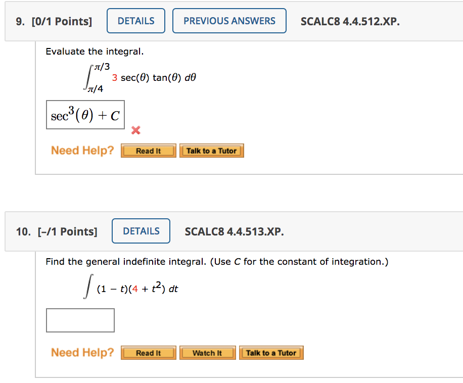 Solved 9. [0/1 Points] DETAILS PREVIOUS ANSWERS SCALC8 | Chegg.com