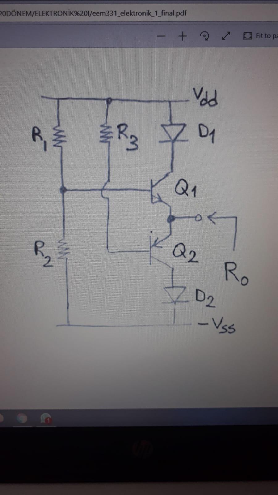 Solved Obtain the formula for the output resistance | Chegg.com