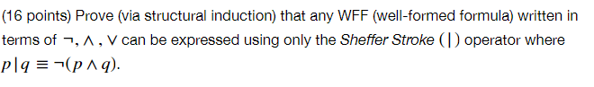 Solved (16 points) Prove (via structural induction) that any | Chegg.com