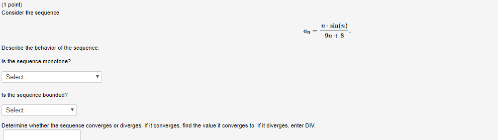 Solved Determine the limit of the sequence or show that the | Chegg.com