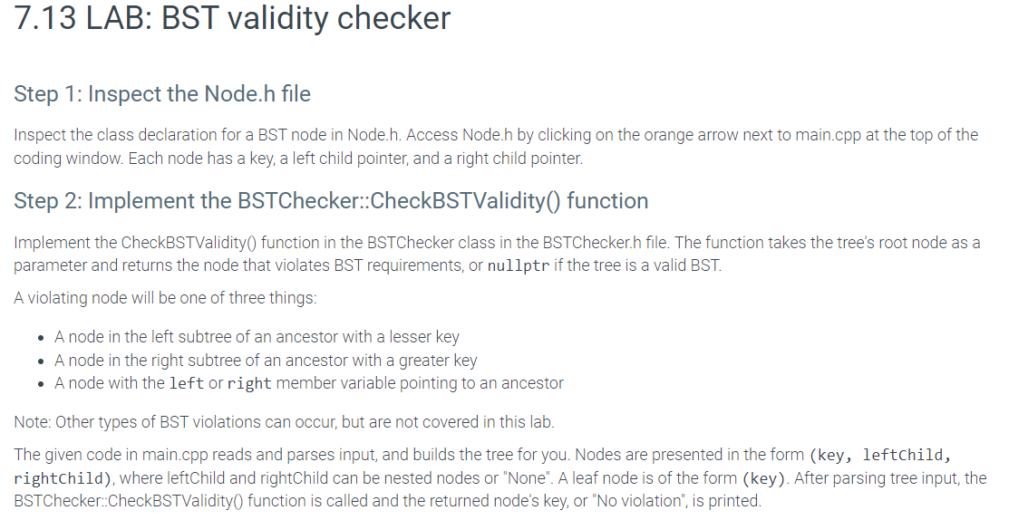Solved I need help implementing trees to the left and right | Chegg.com