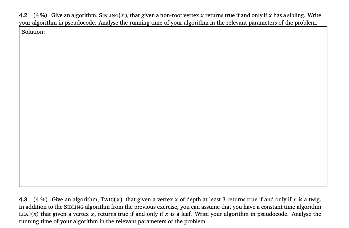Solved 4 Trees This exercise is about rooted binary trees. | Chegg.com