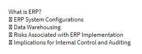 Solved What is ERP? 3 ERP System Configurations Data | Chegg.com