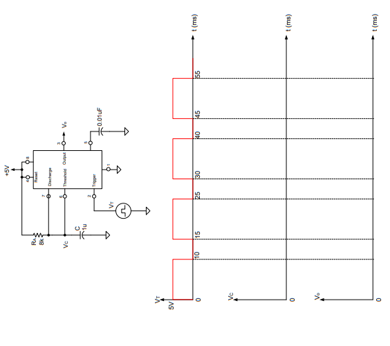 Solved Consider a monostable multivibrator as shown below. | Chegg.com