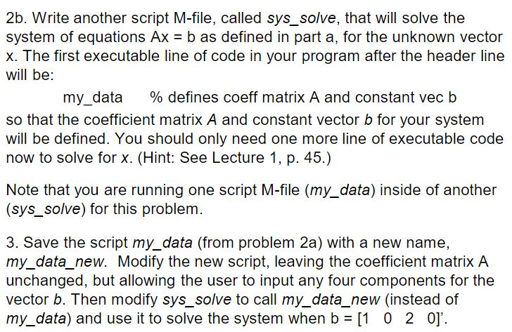 Solved 1. Write a script M-file* named trig_examples to a. | Chegg.com