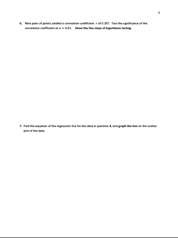 Solved 1. The two variables in a scatter plot can be plotted | Chegg.com