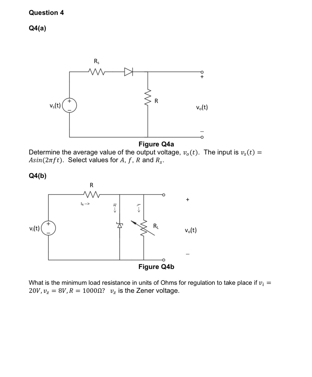 Solved Determine the average value of the output voltage, | Chegg.com