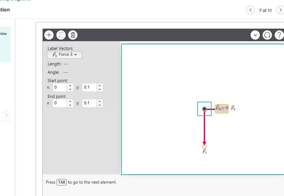 Solved Redraw the diagram, showing all three forces. Label | Chegg.com