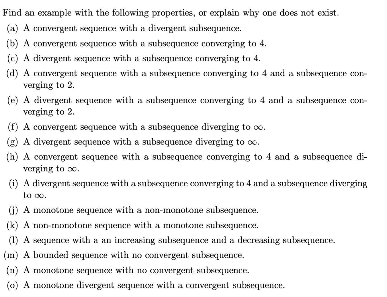 Solved Find an example with the following properties, or | Chegg.com