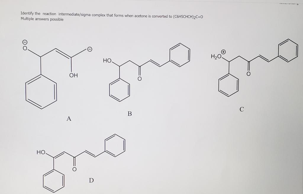 Solved Question 3 Identify the reaction intermediate/sigma | Chegg.com