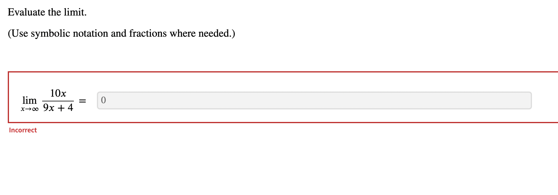 Solved Evaluate the limit.(Use symbolic notation and | Chegg.com