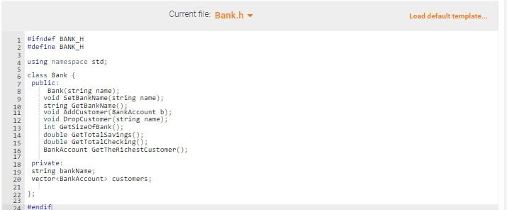 Solved Please edit the code in bankaccount.cpp to meet the | Chegg.com