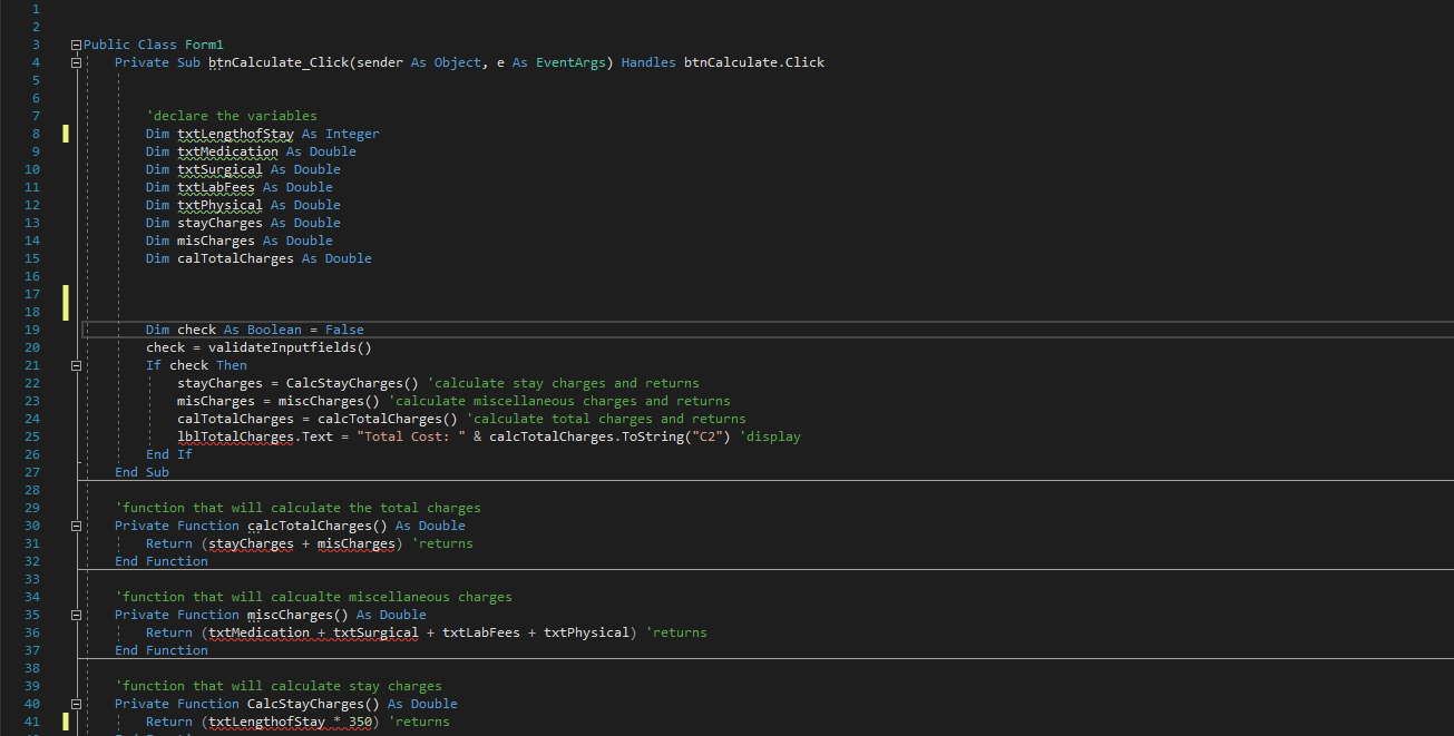 Solved I am having trouble with my Visual Basic homework. I | Chegg.com