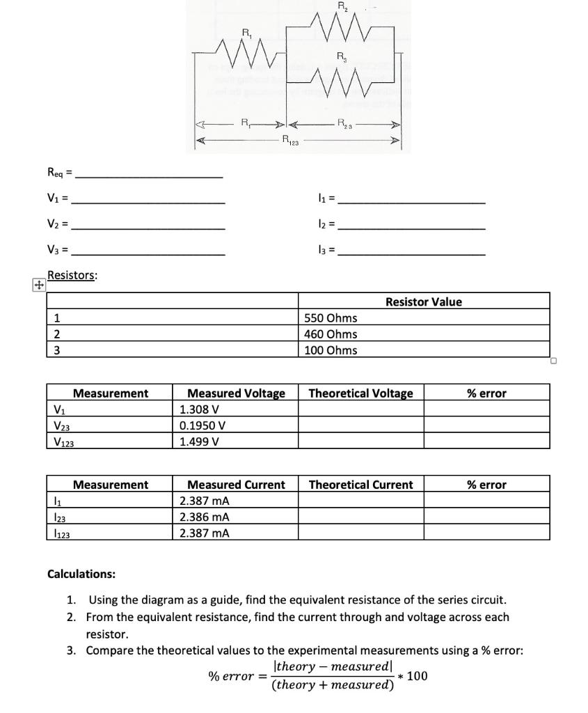 Solved W R R23 Reg = Vi = 11 = V2 = 12 = V3 = la = | Chegg.com