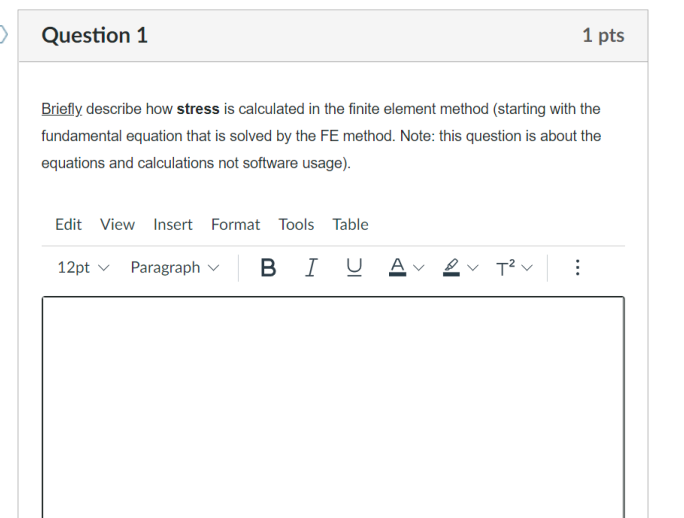 Solved Question 1 1 pts Briefly describe how stress is | Chegg.com Solved Question 1 1 pts Briefly describe how stress is | Chegg.com