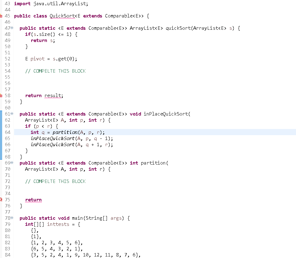 Solved This is Data Structures, complete in Java. Will give | Chegg.com