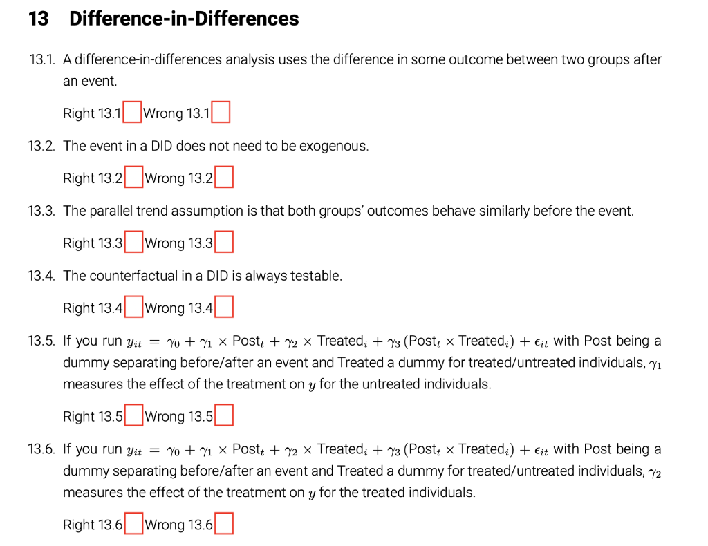 Solved 13 Difference-in-Differences 13.1. A | Chegg.com