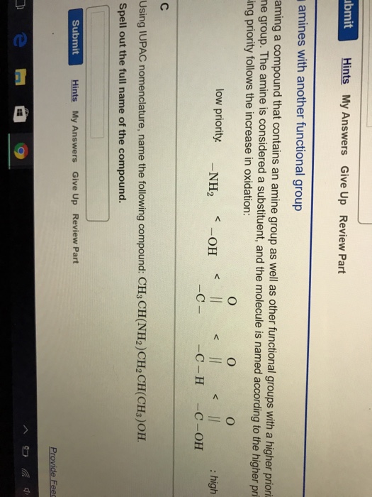 Solved art A Give the IUPAC name of the amine shown. CH3 | Chegg.com