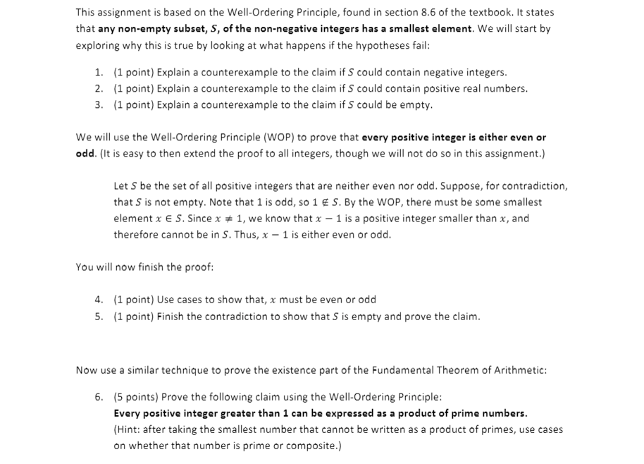 This assignment is based on the well-Ordering | Chegg.com