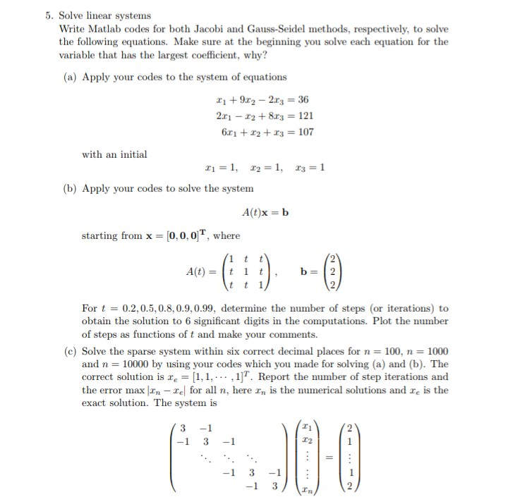 Solved in matlab with graph and required in detail step by | Chegg.com