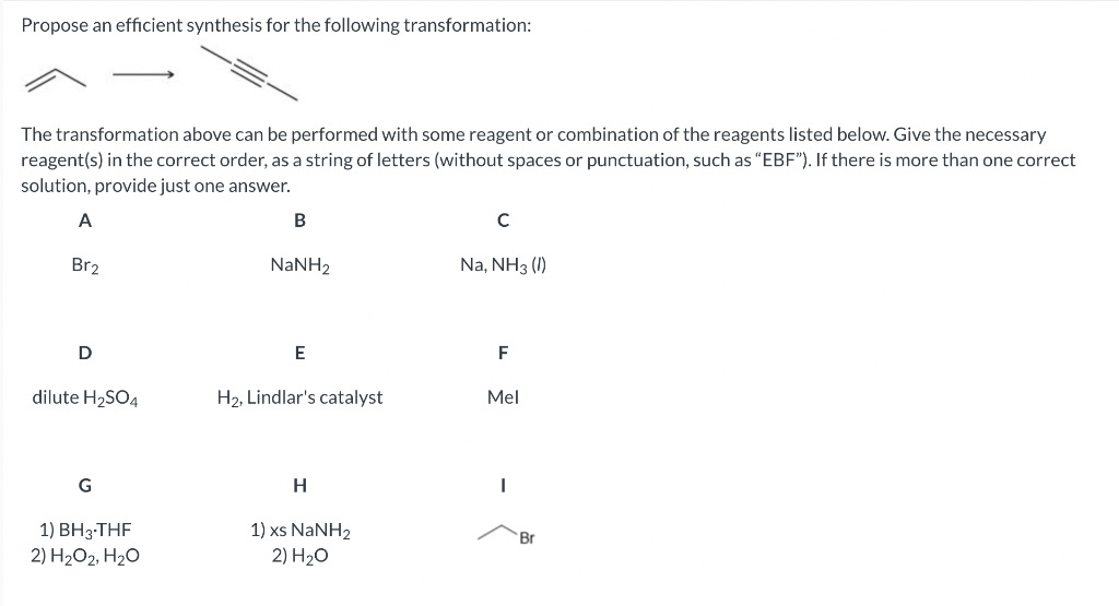 Solved Propose an efficient synthesis for the following | Chegg.com