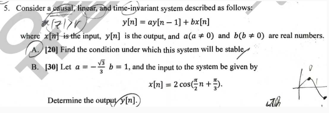 Solved Consider a causal, linear, and time-inyariant system | Chegg.com