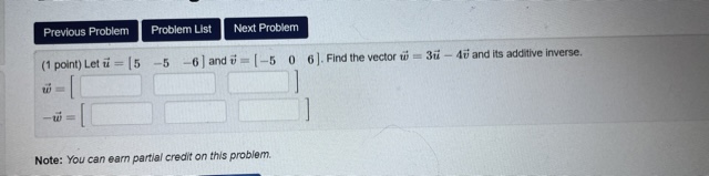 Solved Note: You can earn partial credit on this problem. | Chegg.com