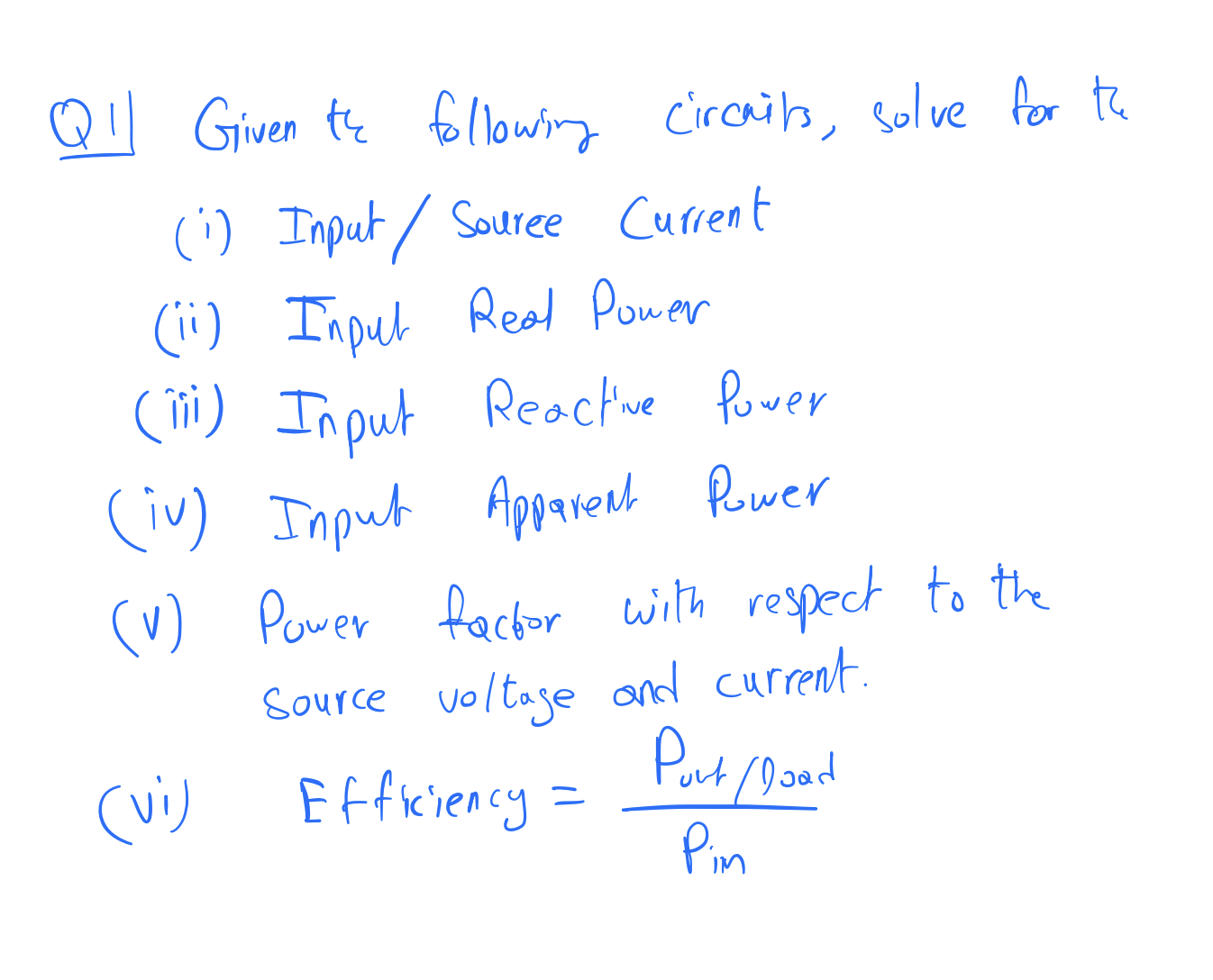 Solved code class="asciimath">Q1=( ﻿Pu(t)/(D)ood )/(P_(in )) | Chegg.com