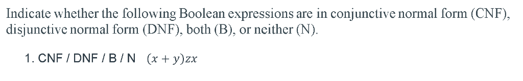 Solved Indicate whether the following Boolean expressions | Chegg.com