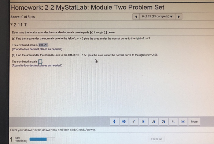 Solved Homework: 2-2 MyStatLab: Module Two Problem Set | Chegg.com