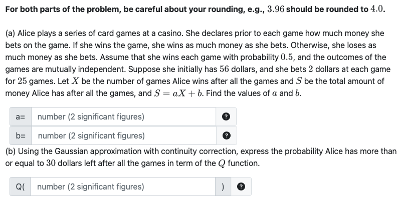 Solved For both parts of the problem, be careful about your | Chegg.com