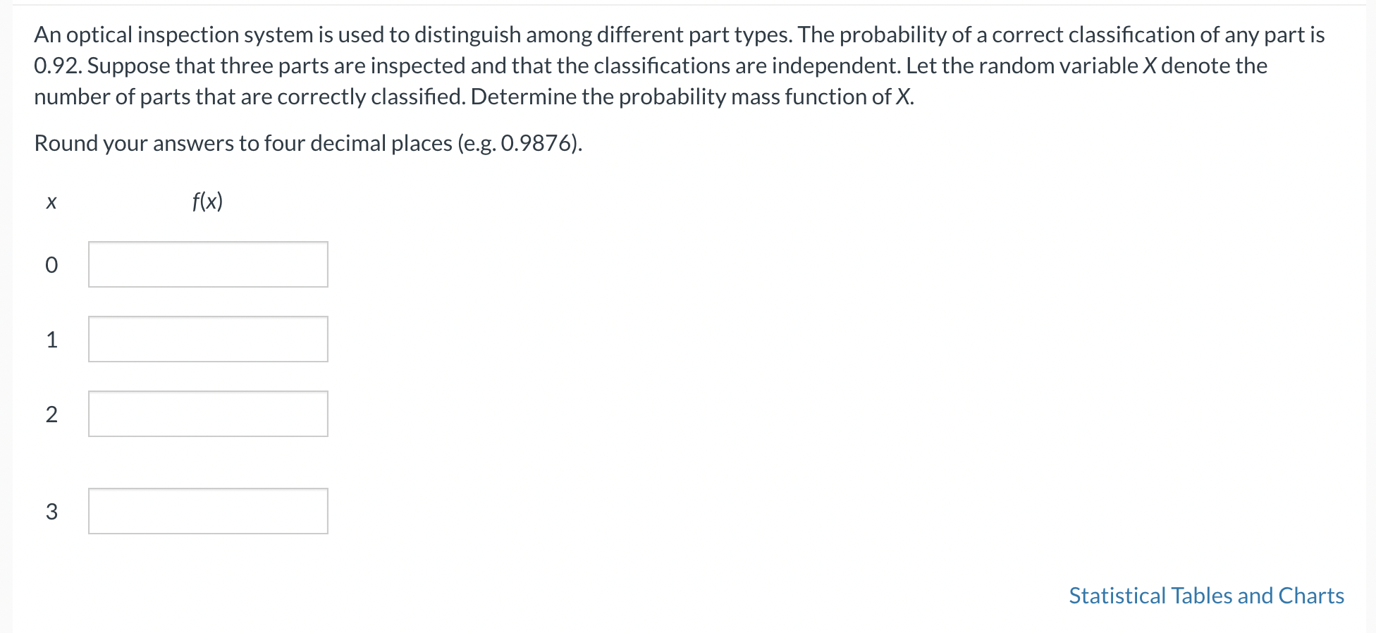 Solved An optical inspection system is used to distinguish | Chegg.com