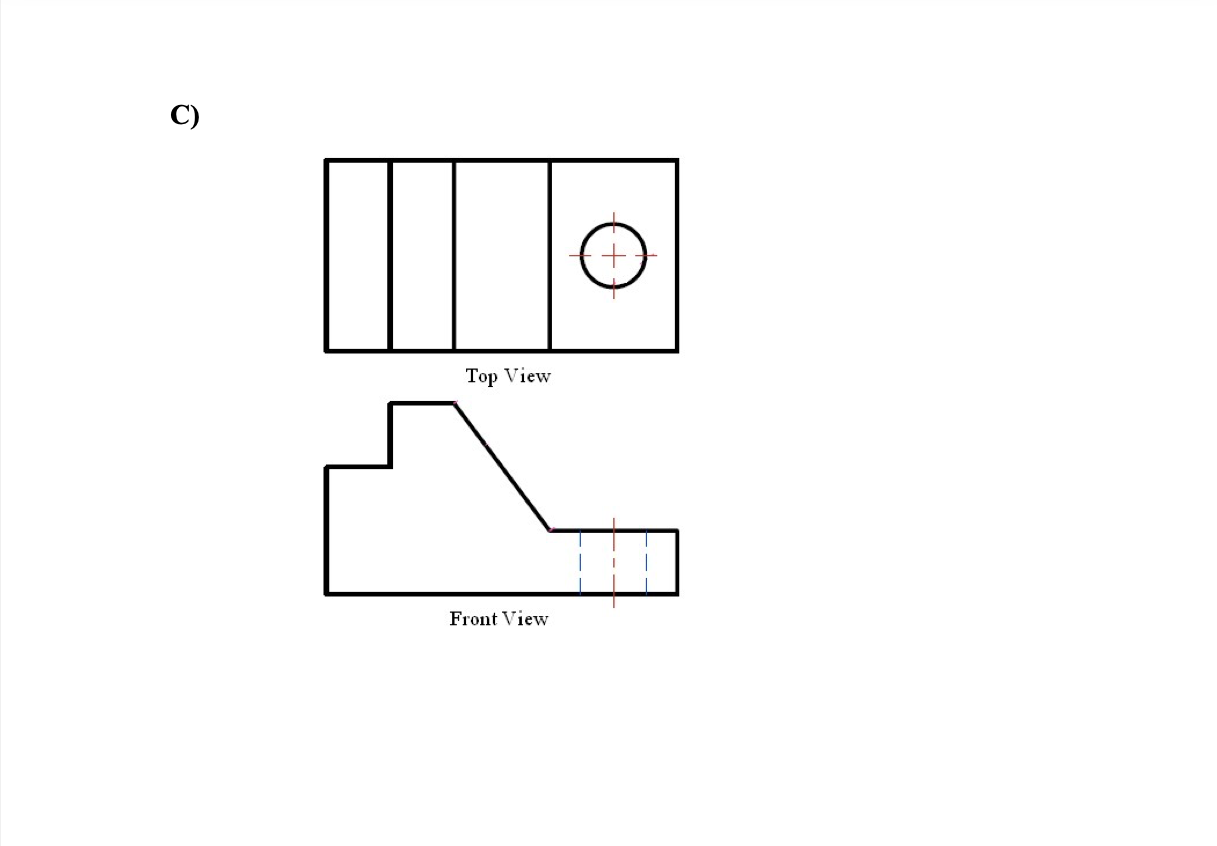 Solved 1.Given the full views, draw the missing view 2. | Chegg.com