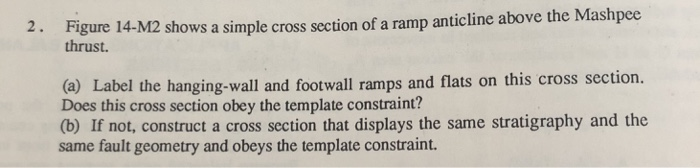 Solved 2. Figure 14-M2 shows a simple cross section of a | Chegg.com