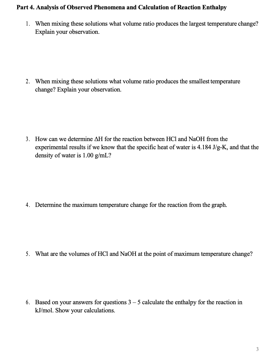 Solved Calculating neutralization and heat enthalpy | Chegg.com