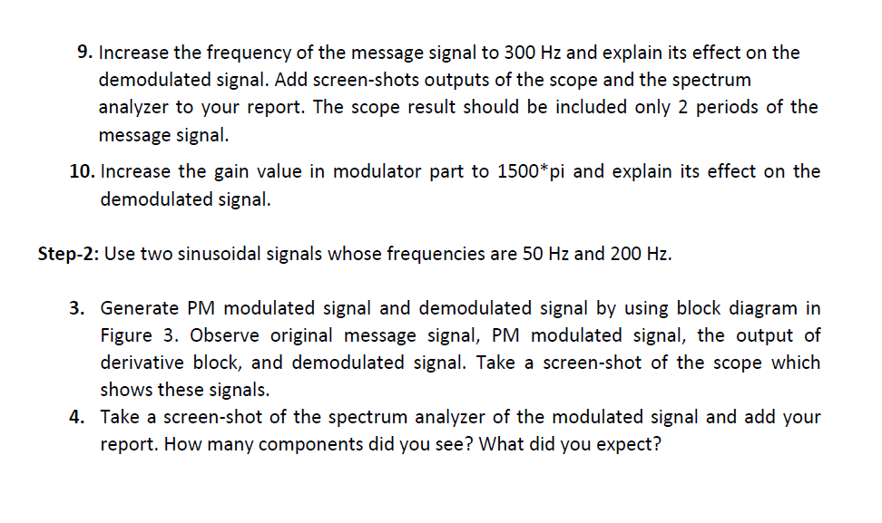 Subject: Frequency and Phase (FM/PM) Demodulation | Chegg.com