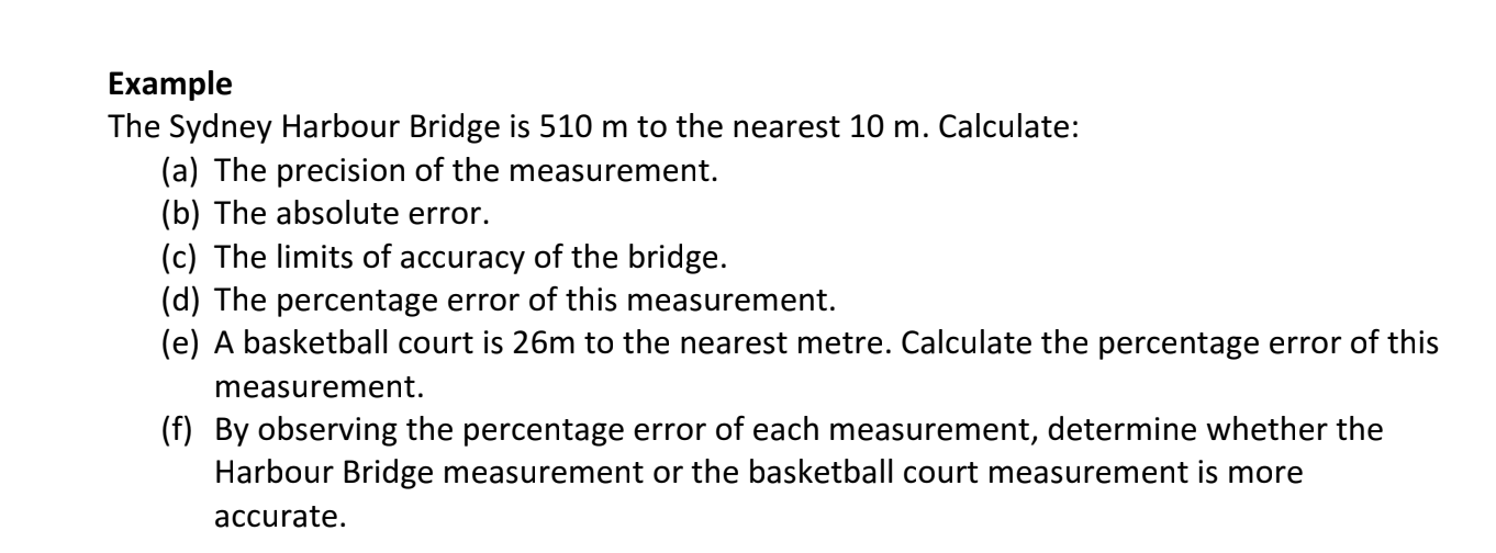 Solved Example The Sydney Harbour Bridge is 510 m to the | Chegg.com