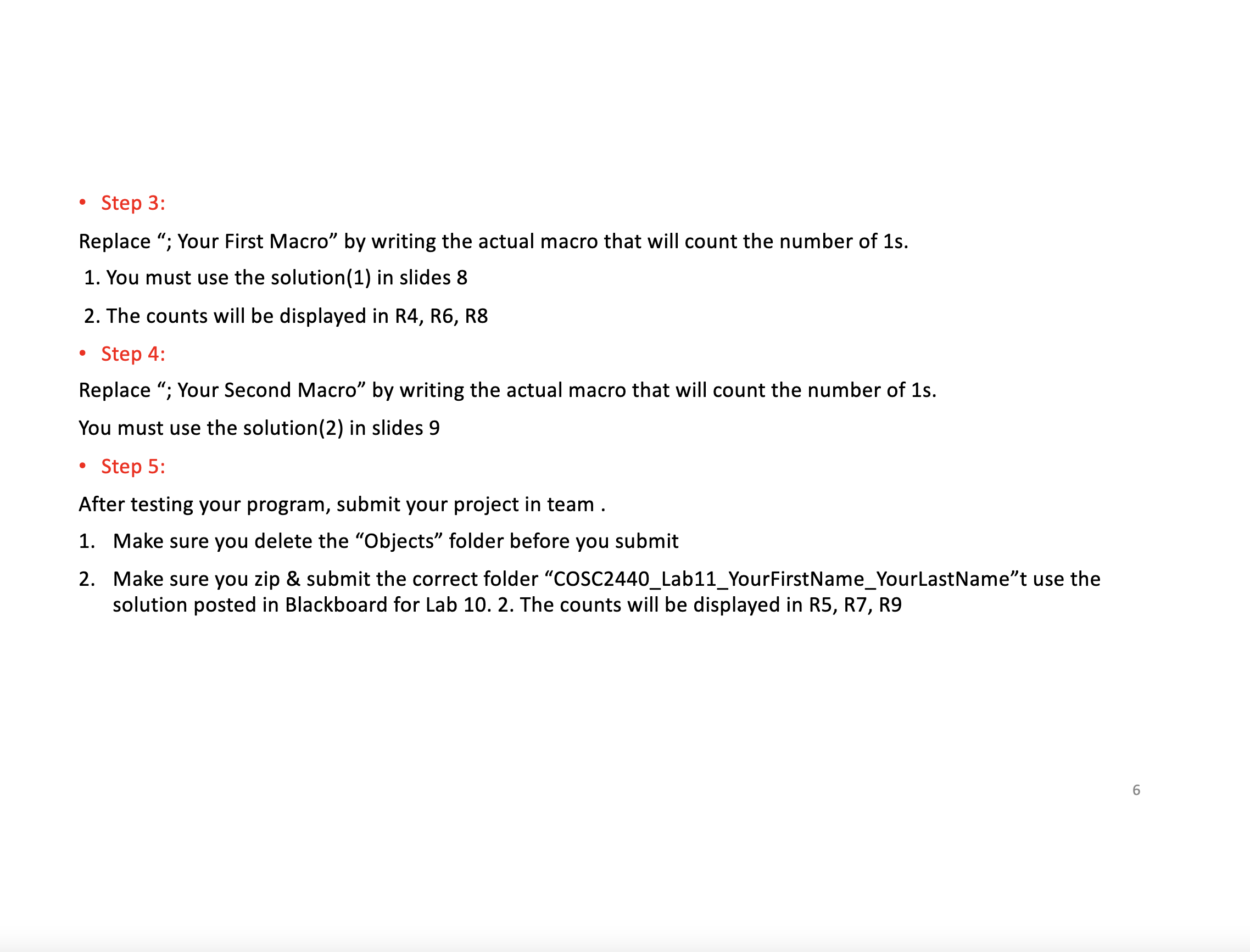 Exercise (MACROS] Step 1: Create a new ASSEMBLY | Chegg.com