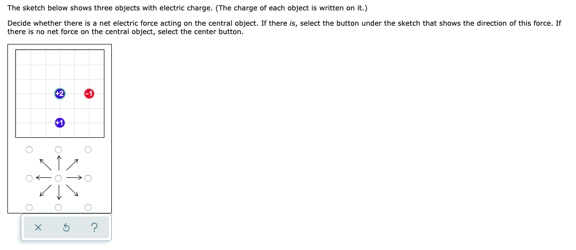 Solved The sketch below shows three objects with electric | Chegg.com
