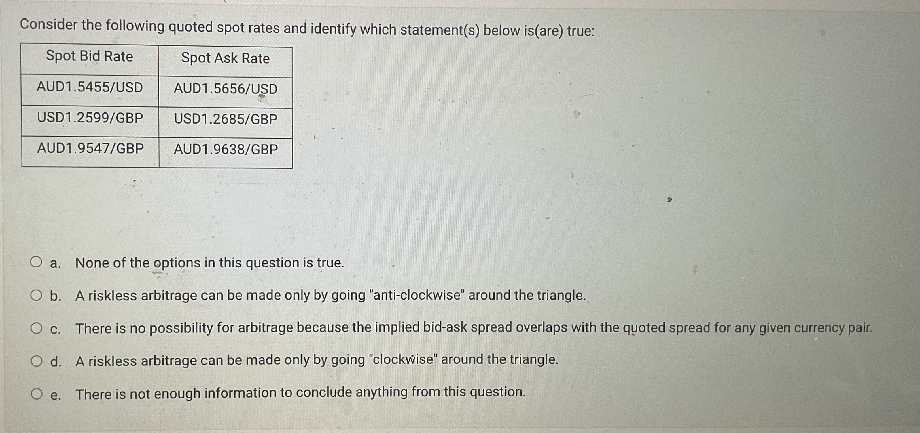 Solved Consider the following quoted spot rates and identify | Chegg.com