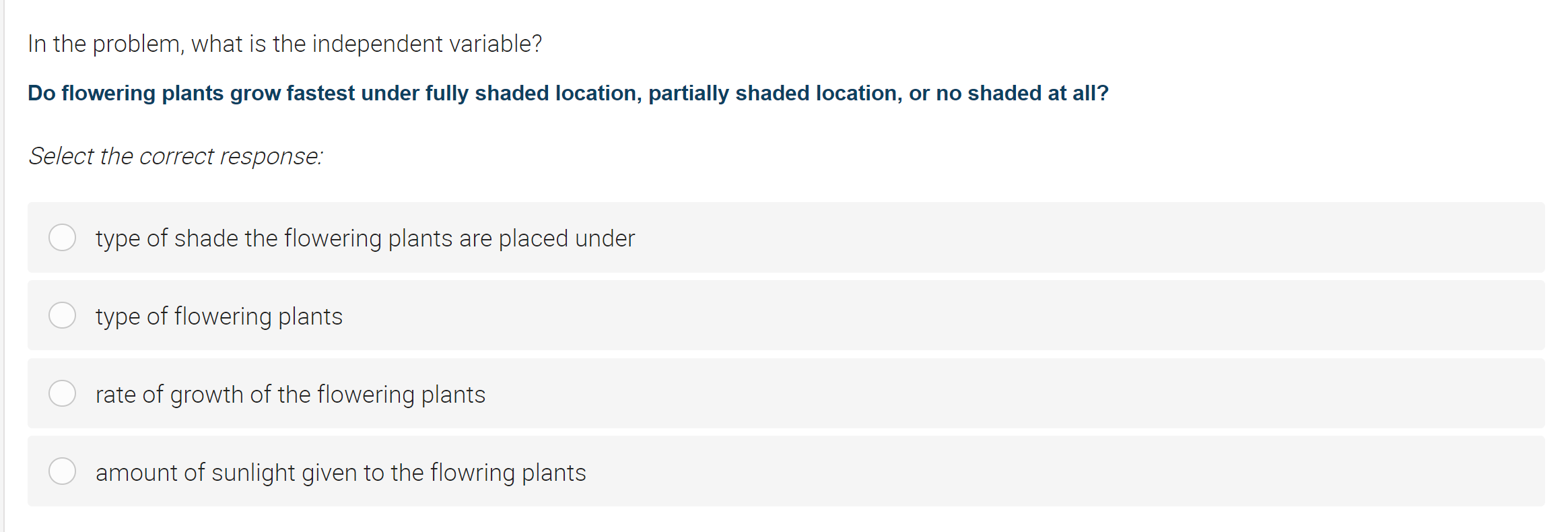 Solved An experiment is conduct to investigate the | Chegg.com