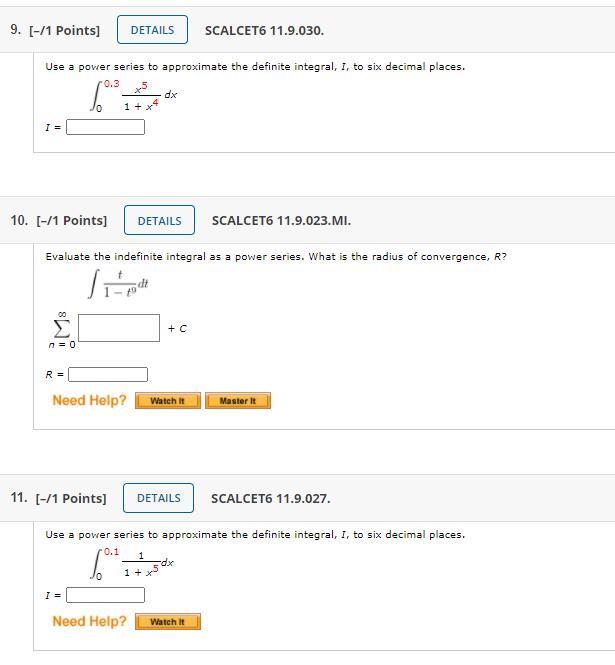 Solved 1. [0.6/1 Points] DETAILS PREVIOUS ANSWERS SCALCET6 | Chegg.com