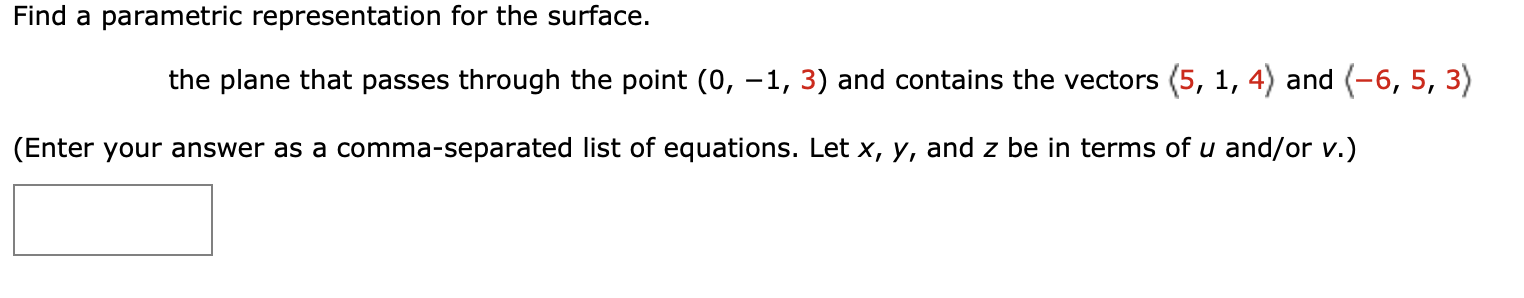 Solved Find a parametric representation for the surface. the | Chegg.com