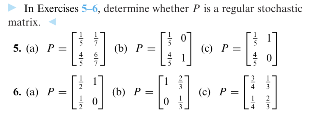 Solved In Exercises 5–6, determine whether P is a regular | Chegg.com