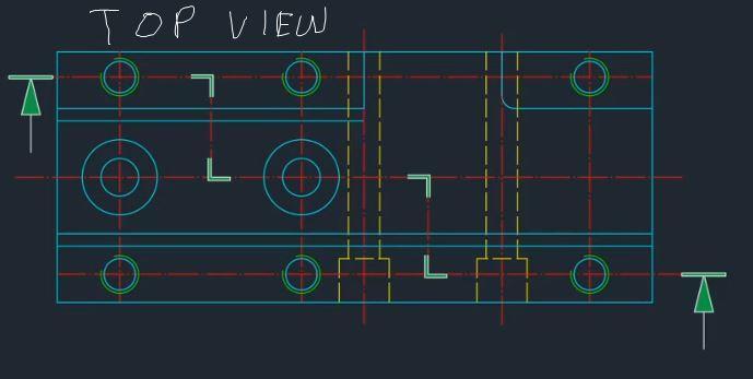 with AutoCAD or any other software, draw front, top, | Chegg.com